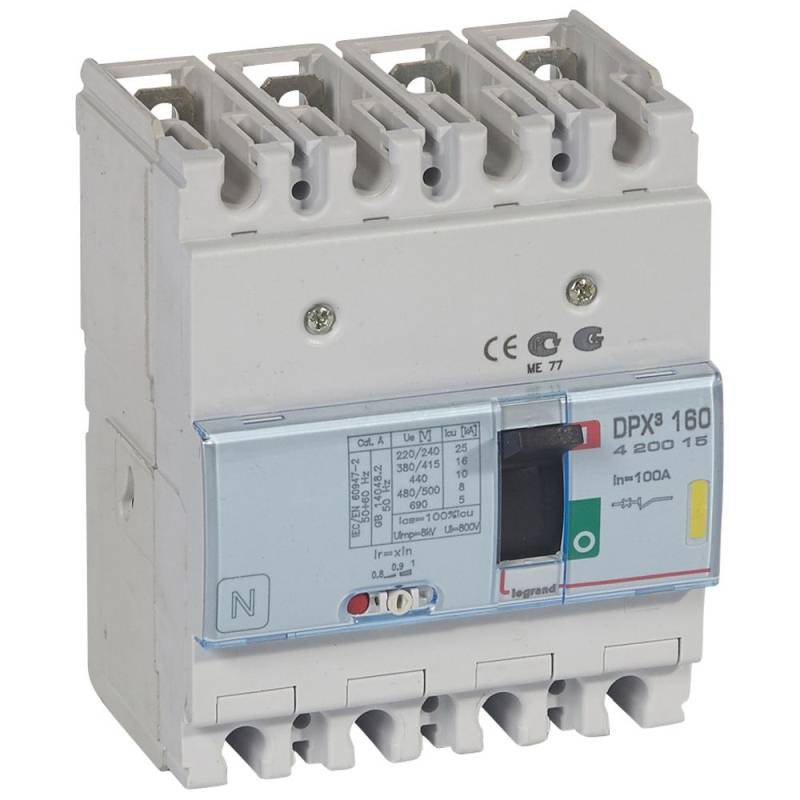 Disjunctor compact 4P 100A 16kA (400V~) DPX3 160 MT Leg 420015